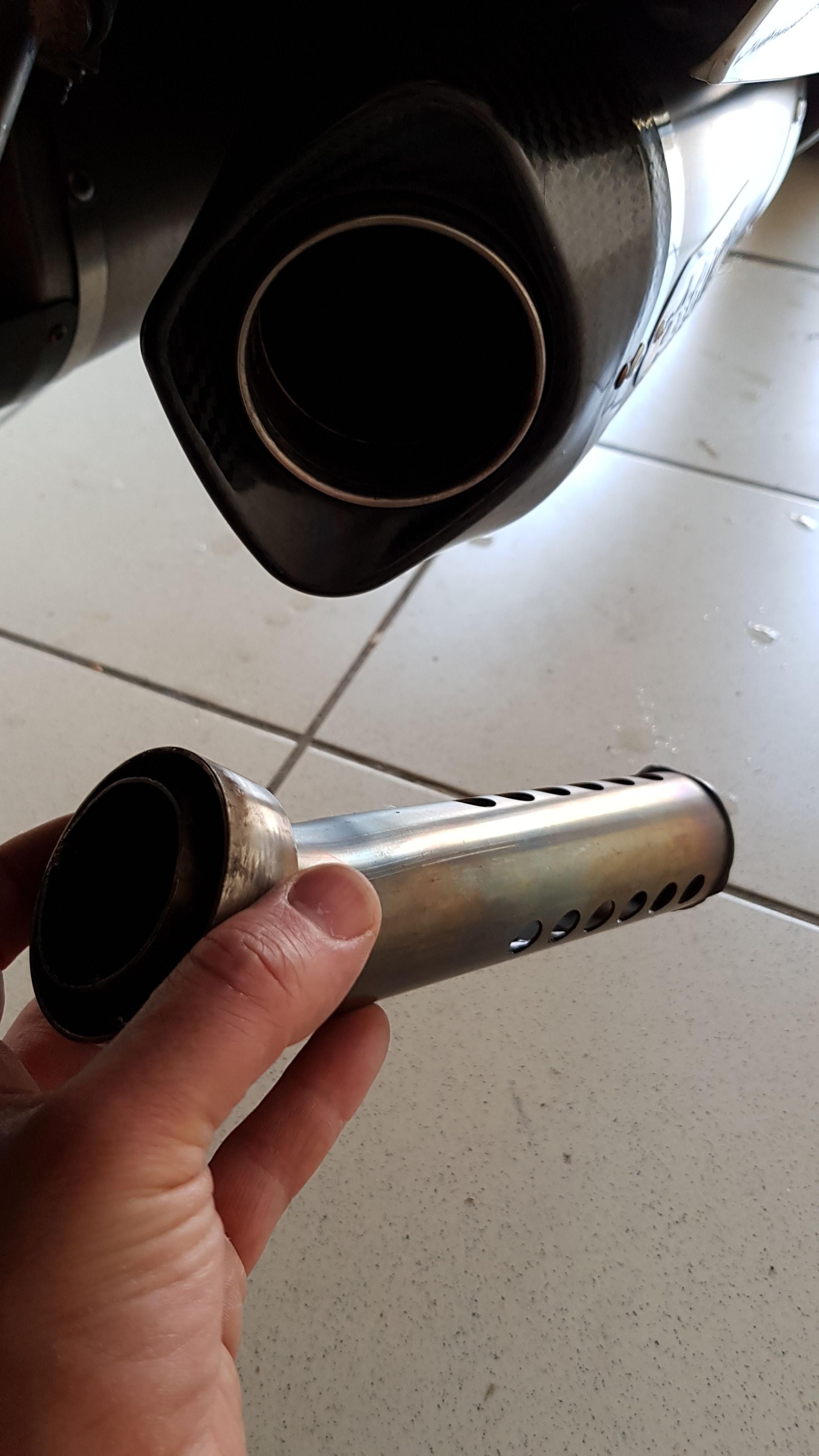 Motorrad Auspuff Leiser Machen
